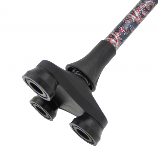 Tri Foot Walking Stick Attachment Designed For Safety & Stability