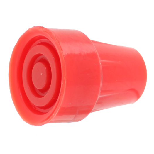 19mm (3/4") Red Rubber Ferrules For Walking Sticks & Crutches