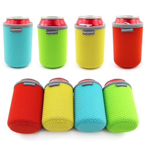 4 Pack - Insulated Neoprene Drink Can 330ml Holder Sleeves