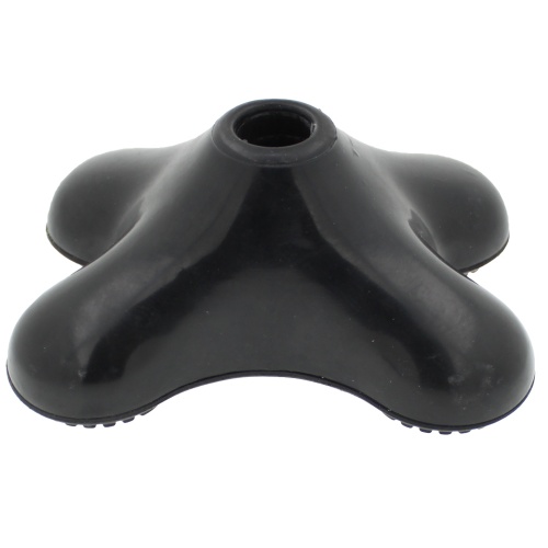 Black Rubber Ferrule With A Large 4 Footed Base For » Walking Sticks