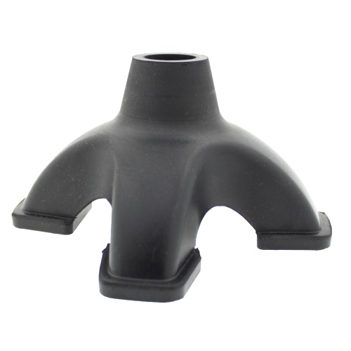 Black Rubber Ferrule With A Large 6 Footed Base For » Walking Sticks